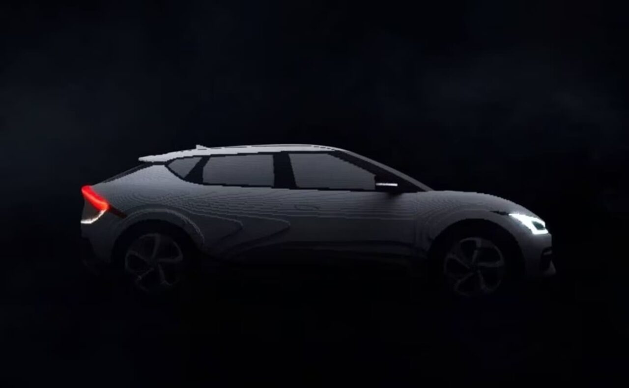 Increíble réplica a tamaño real del KIA EV6 hecha con LEGO